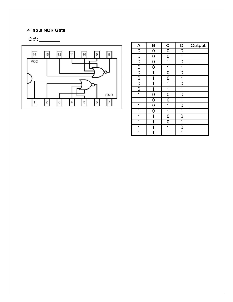 Solved 1.1 Components . . Bread Board IC 7400 IC 7402 IC | Chegg.com