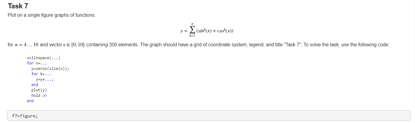 Solved *this is Matlab programming* Please give the | Chegg.com