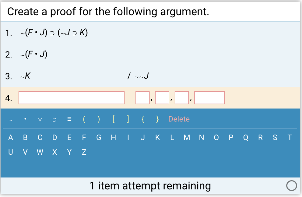 Solved Create a proof for the following argument. 2. G v-F | Chegg.com