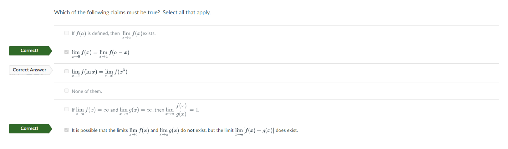 Solved give examples that disprove the incorrect statements | Chegg.com