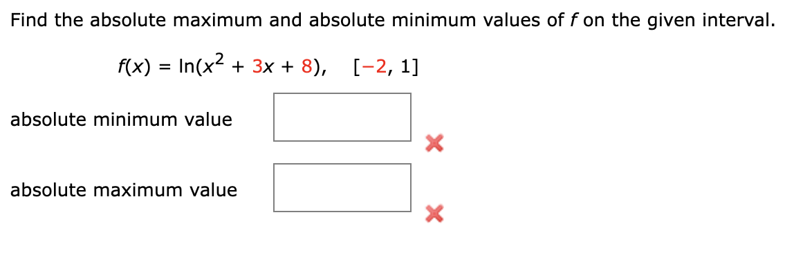 Solved Find the absolute maximum and absolute minimum values | Chegg.com