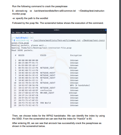 Solved Wireless Exploitation & Defenseswe are using kali | Chegg.com