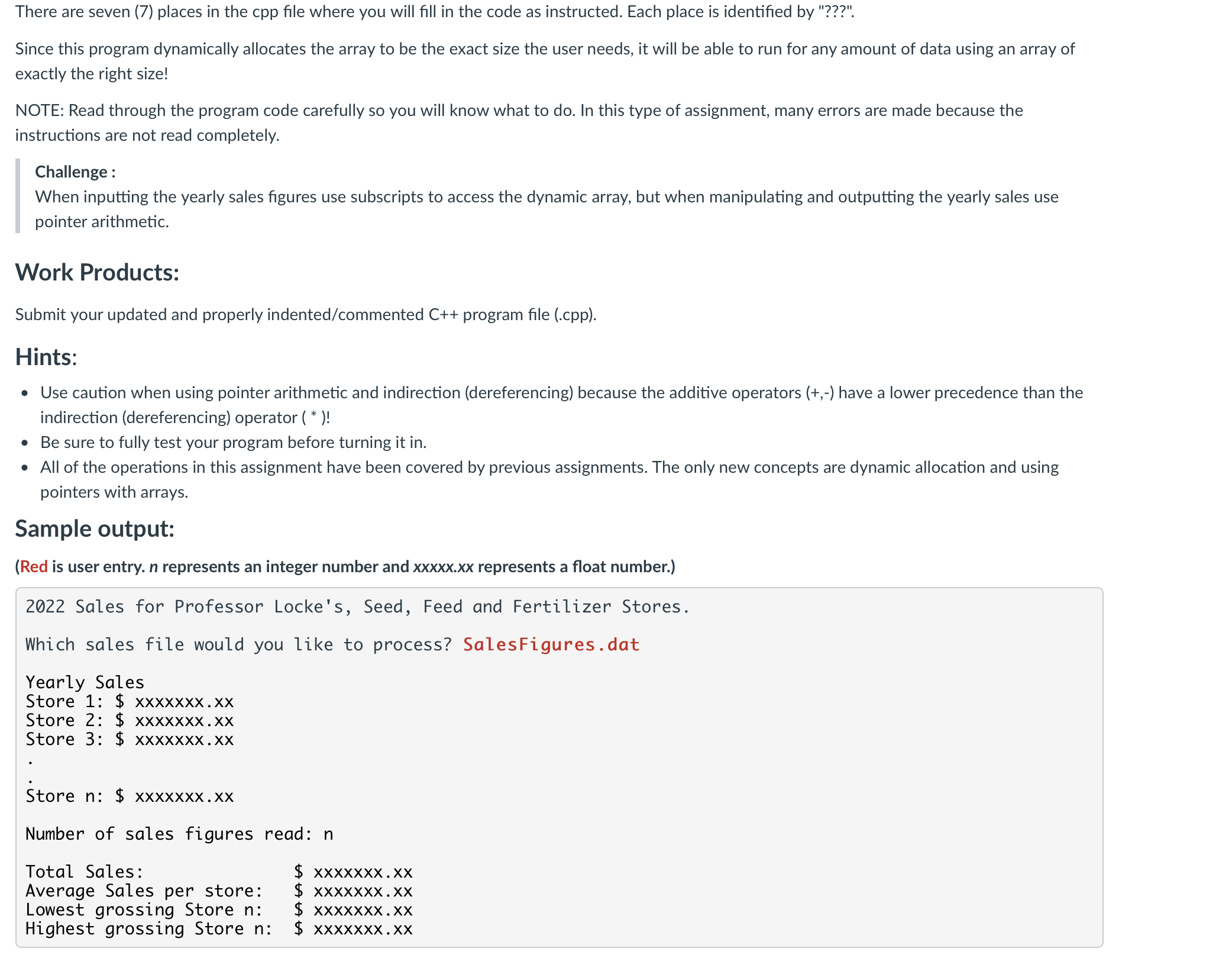 Solved Instructions: The function of this program is to | Chegg.com