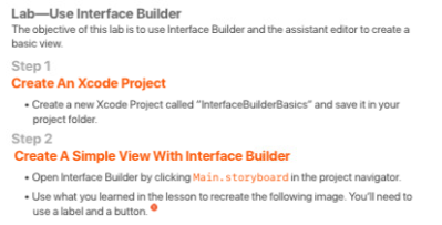 Solved Lab-Use Interface Builder The objective of this lab | Chegg.com
