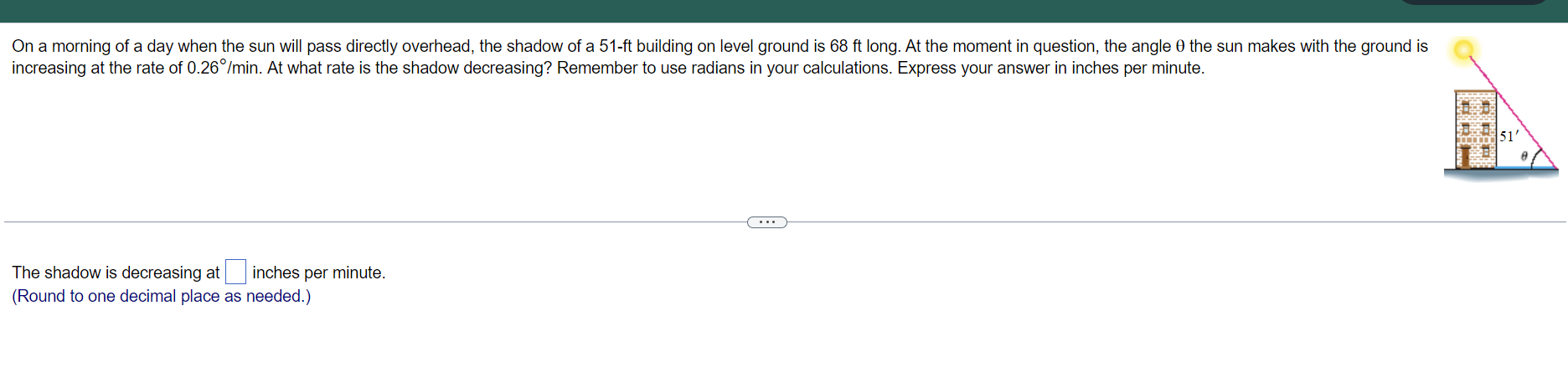 Solved On a morning of a day when the sun will pass directly | Chegg.com
