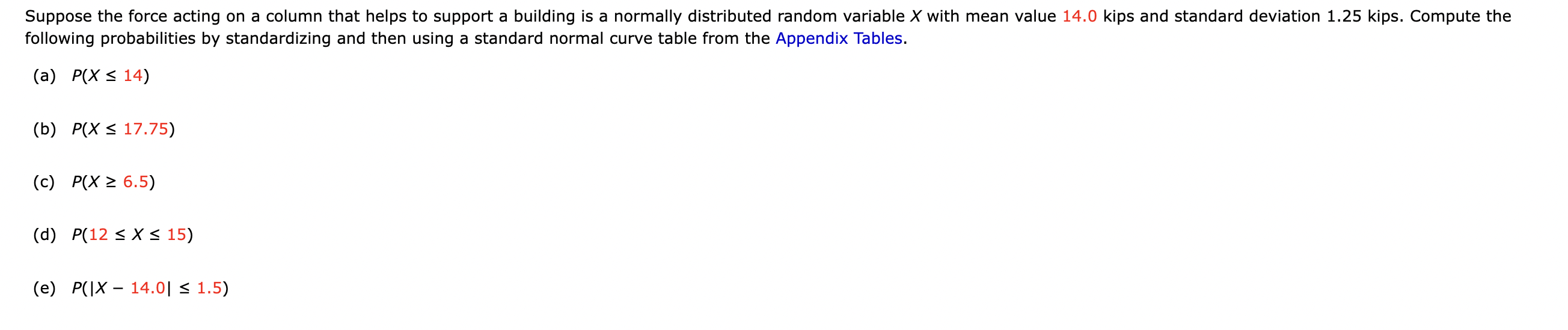 Solved following probabilities by standardizing and then | Chegg.com