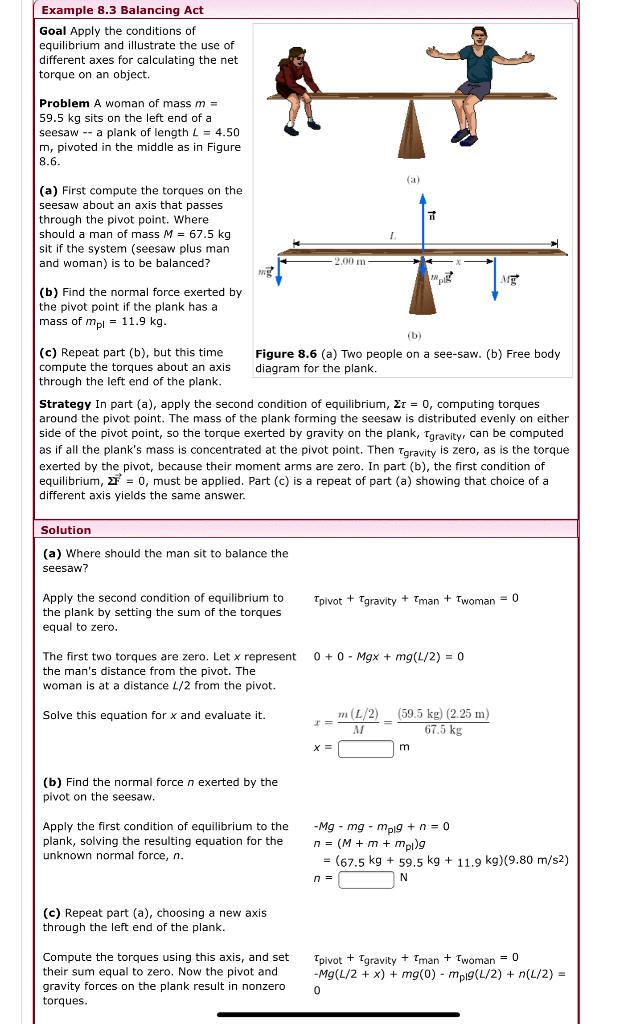 Seesaw Balance Equation