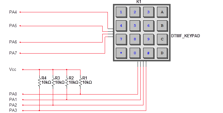 Solved In the keypad interface to HC12 parallel ports shown | Chegg.com