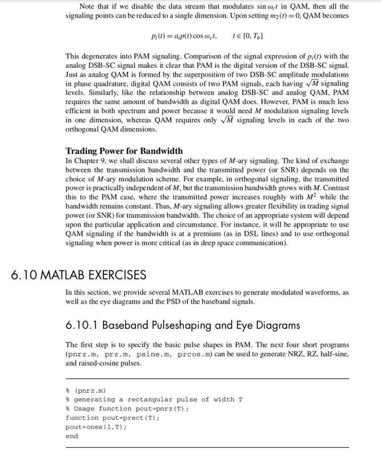 6.10-4 Design an 8-level PAM for binary data | Chegg.com