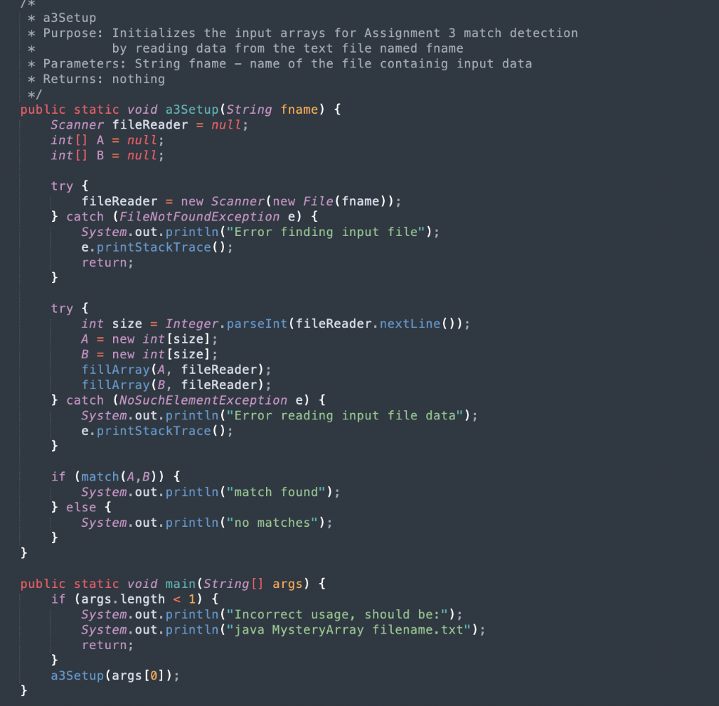 Solved 3. Complete the implementation of the match method in | Chegg.com
