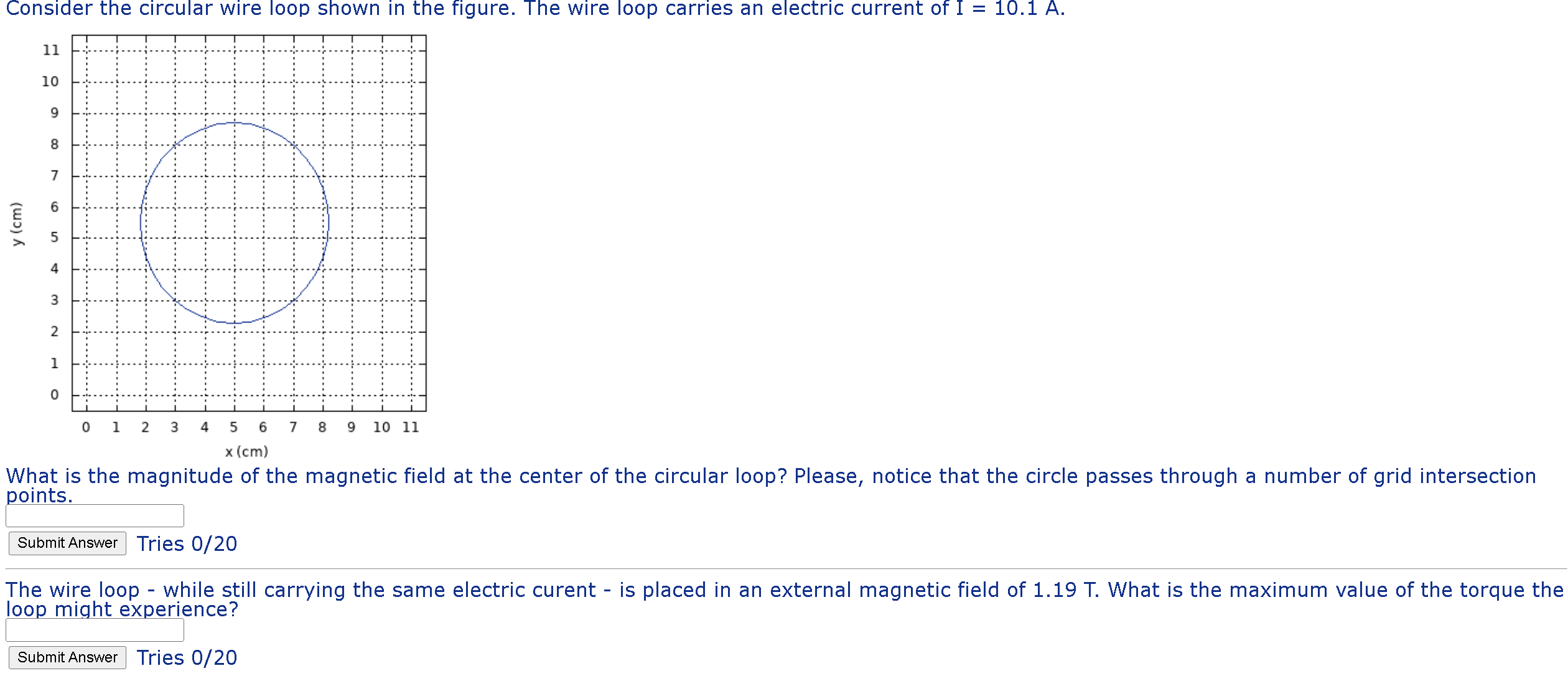 Solved Consider the circular wire loop shown in the figure. | Chegg.com