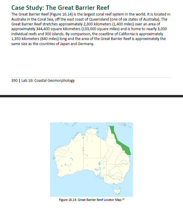 Solved Case Study: The Great Barrier Reef The Great Barrier | Chegg.com