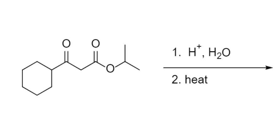 Solved O O 1. H, H2O 2. heat | Chegg.com