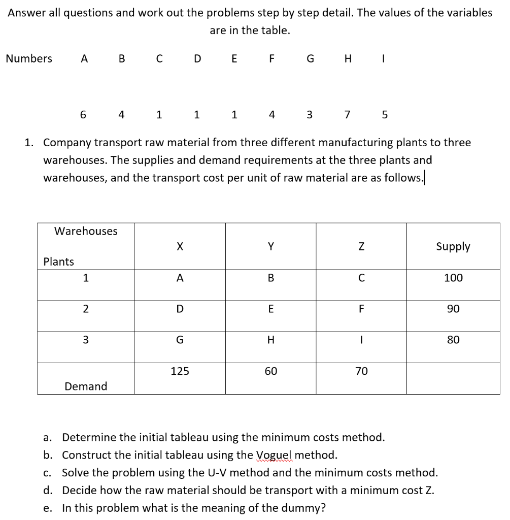 Solved Answer all questions and work out the problems step | Chegg.com
