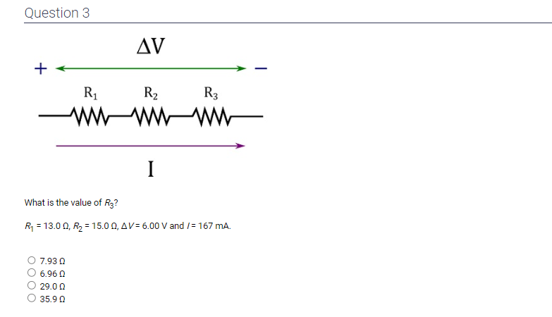 Solved Question 3 What is the value of R3 ? | Chegg.com