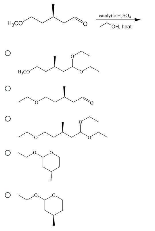 Solved catalytic H2SO4 H3CO OH, heat O H3CO O O my omny | Chegg.com