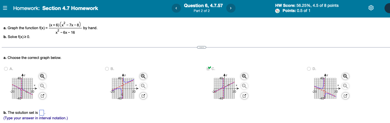 Solved Homework Section 4 7 Homework Question 6 4 7 57