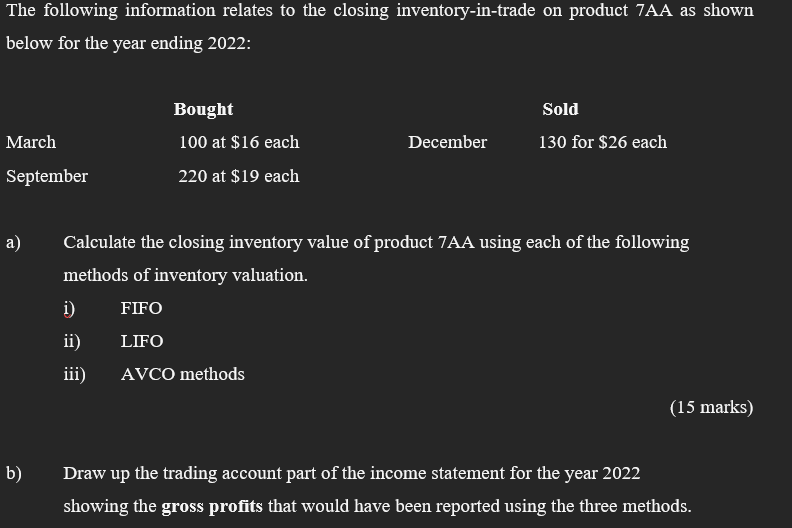 Solved The following information relates to the closing | Chegg.com