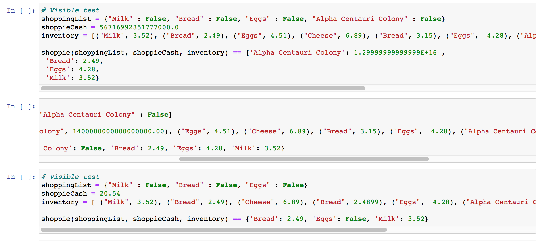 Solved Write a python function shoppie(sDict, cash, | Chegg.com