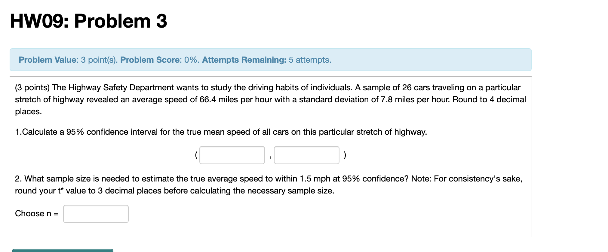 Solved HW09: Problem 3 Problem Value: 3 point(s). Problem | Chegg.com
