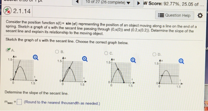 Solved Consider the position function s(t) = sin (pi t) | Chegg.com