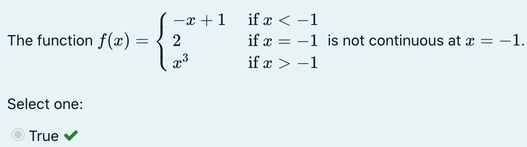 Solved The function f(x)={-x+1 if x -1 | Chegg.com