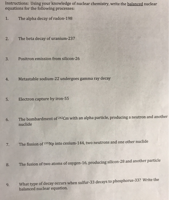 159 Nuclear Energy Chemistry Libretexts