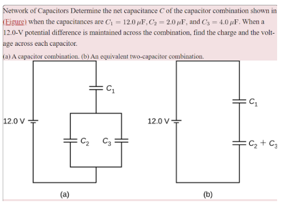 Solved Network of Capacitors Determine the net capacitance C | Chegg.com