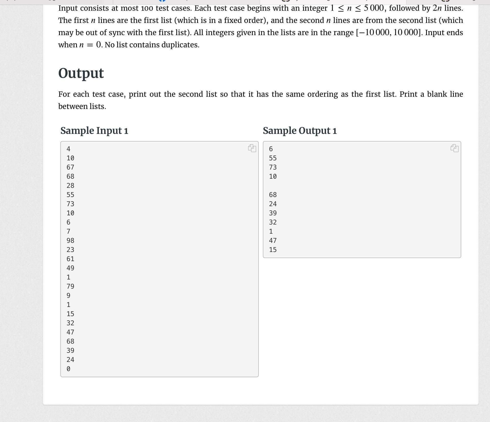 Solved Problem A Synchronizing Lists It is so difficult to | Chegg.com