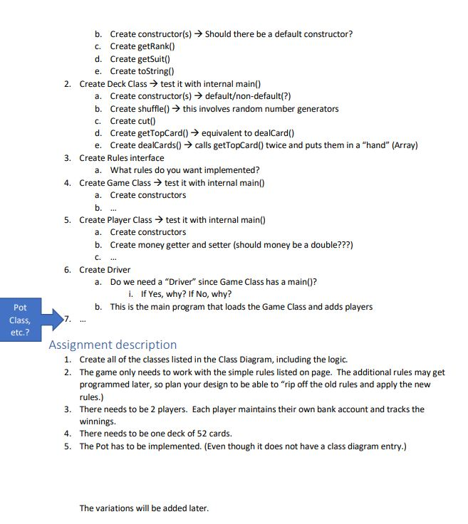 Solved Need help to create a java program for the game Acey | Chegg.com