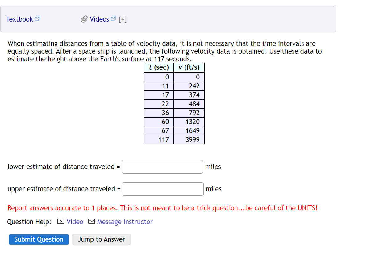 Solved Textbook 문When estimating distances from a table of | Chegg.com