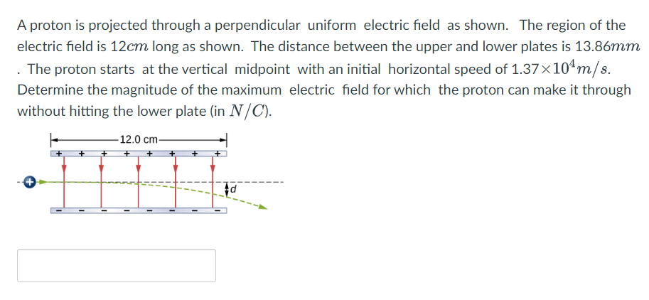[solved] A Proton Is Projected Through A Perpendicular Un