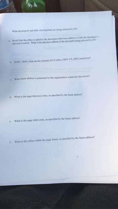 Solved 2. Segmentation and paging All values are hexadecimal | Chegg.com