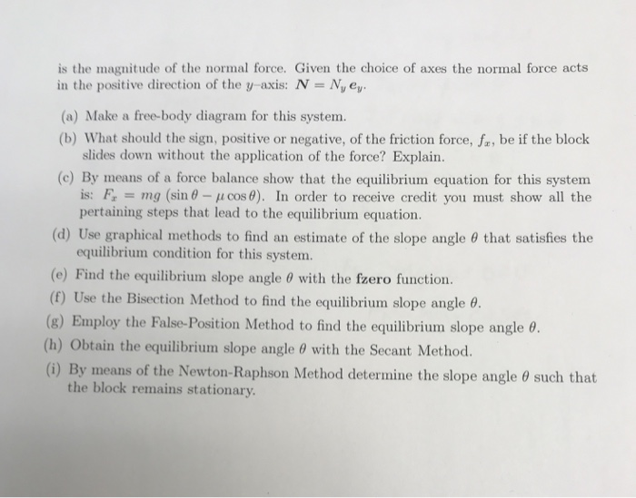 Solved Statics Problem. Consider a block of mass m lying at | Chegg.com