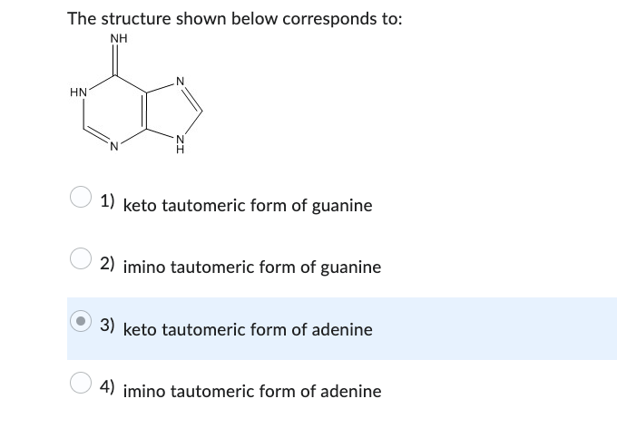 Solved The structure shown below corresponds to:1) ﻿keto | Chegg.com