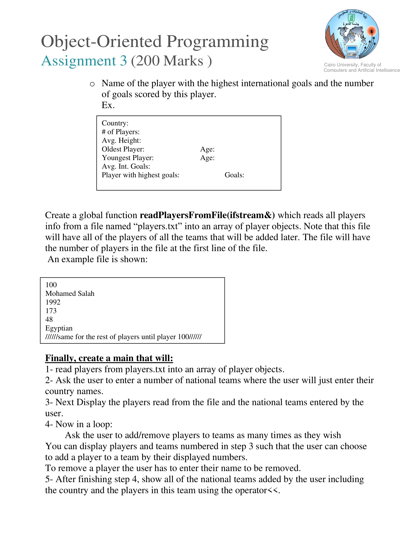 Solved I need this in C++Task A class Player is a class that | Chegg.com