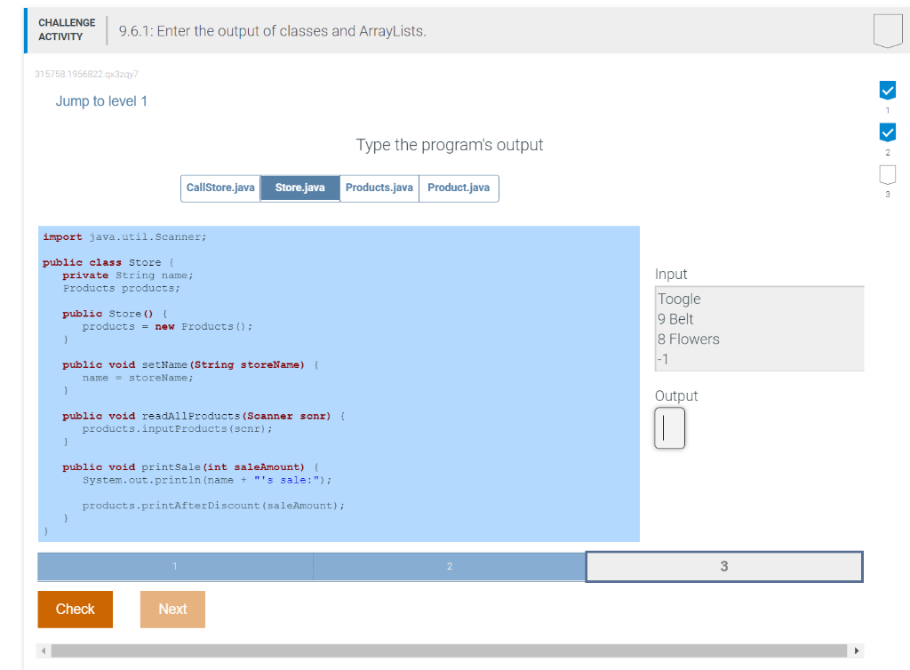 Solved CHALLENGE ACTIVITY 9.6.1: Enter the output of classes | Chegg.com