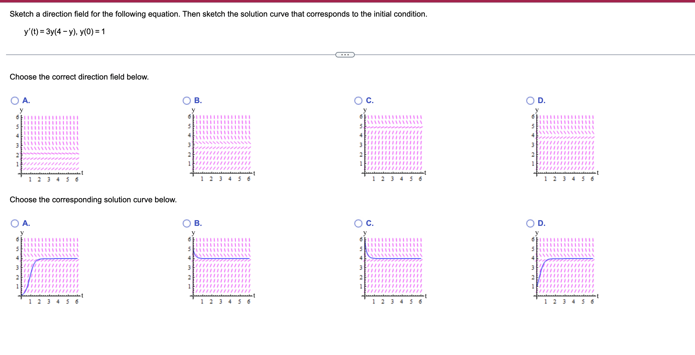 Solved 5)Sketch a direction field for the following | Chegg.com