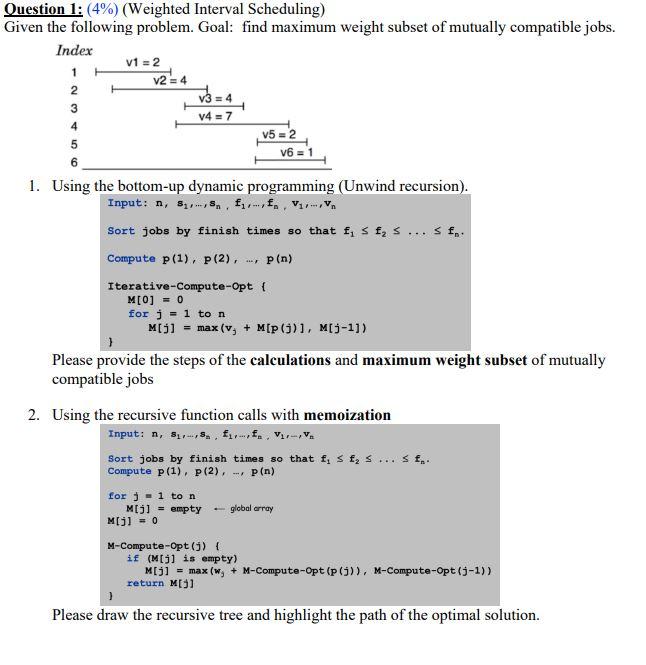 1 V3 = 4 کا کیا طلال Question 1: (4%) (Weighted | Chegg.com