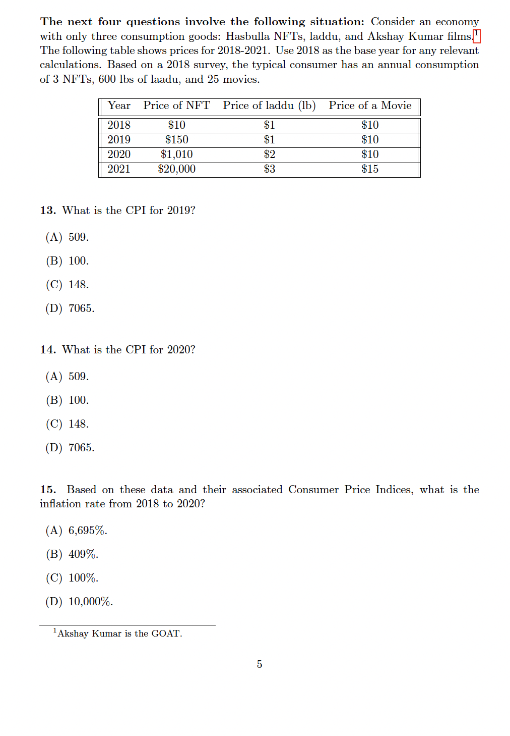 Solved ECON 1P92 Final Exam Review Questions November 29, | Chegg.com