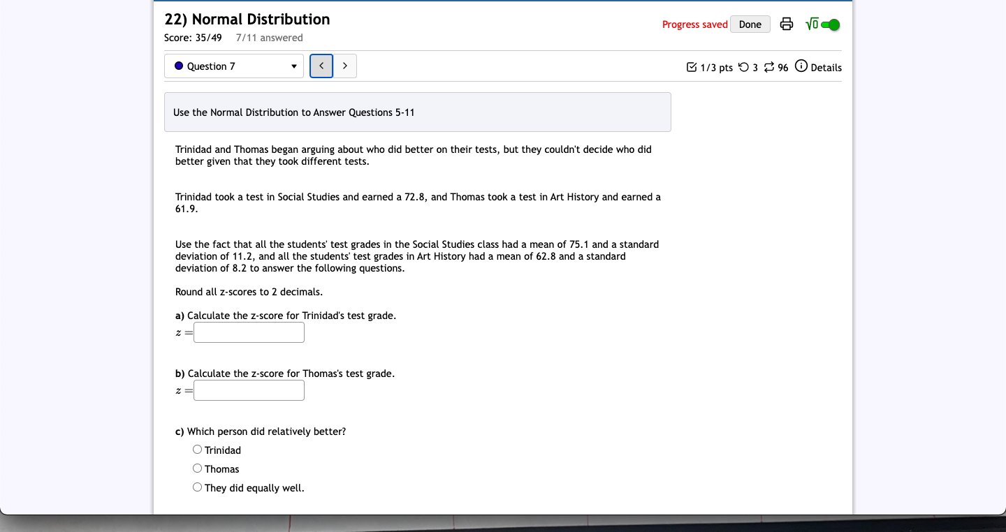 Solved Use the Normal Distribution to Answer Questions 5-11 | Chegg.com