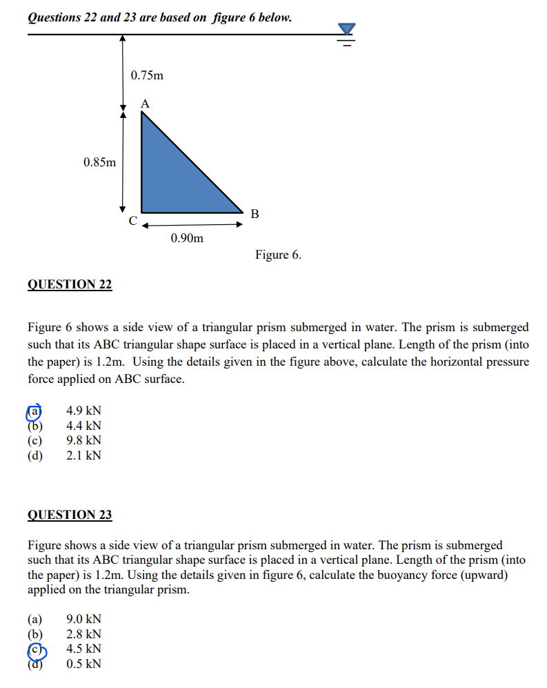 Solved QUESTION 22 Figure 6 shows a side view of a | Chegg.com