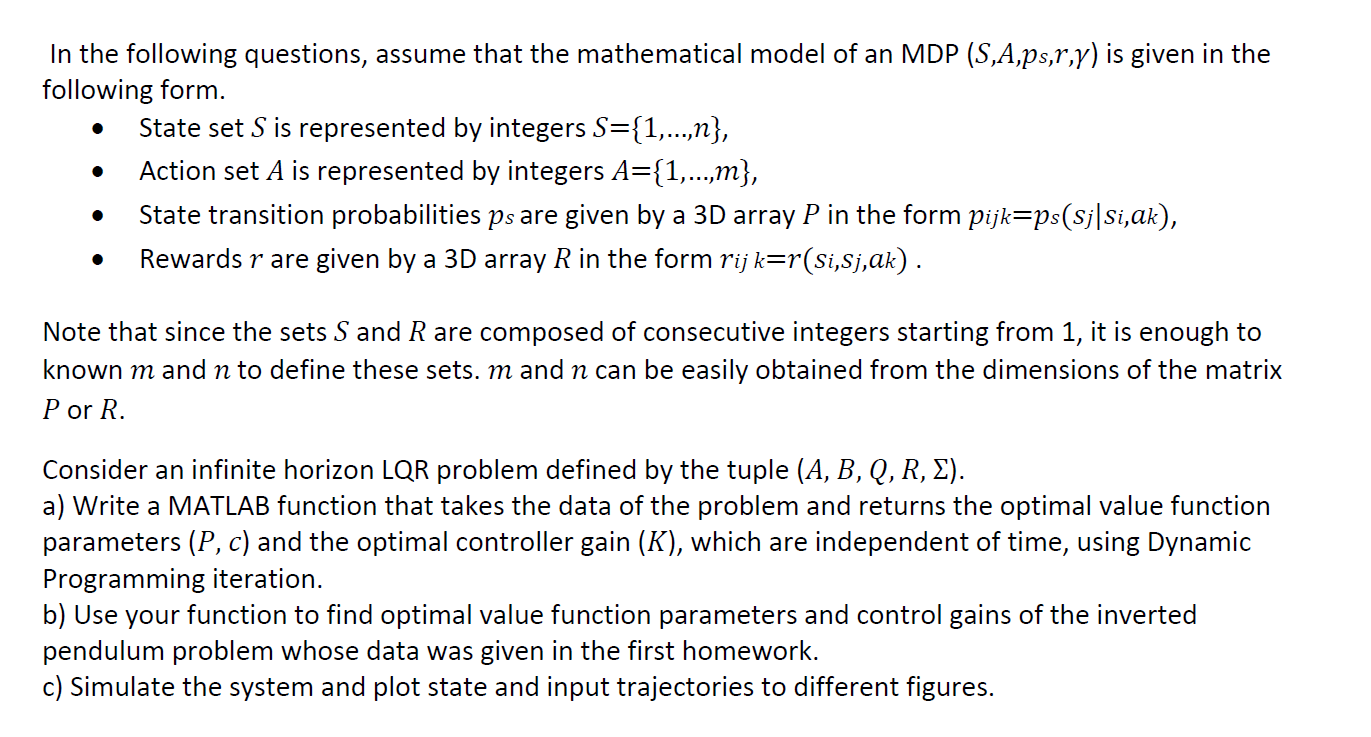 Solved In the following questions, assume that the | Chegg.com
