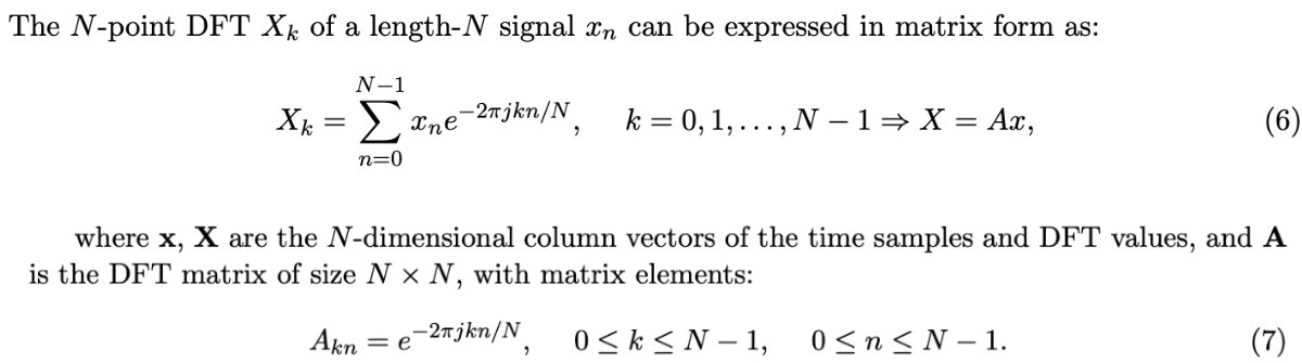 Solved The N-point DFT Xk of a length-N signal xn can be | Chegg.com