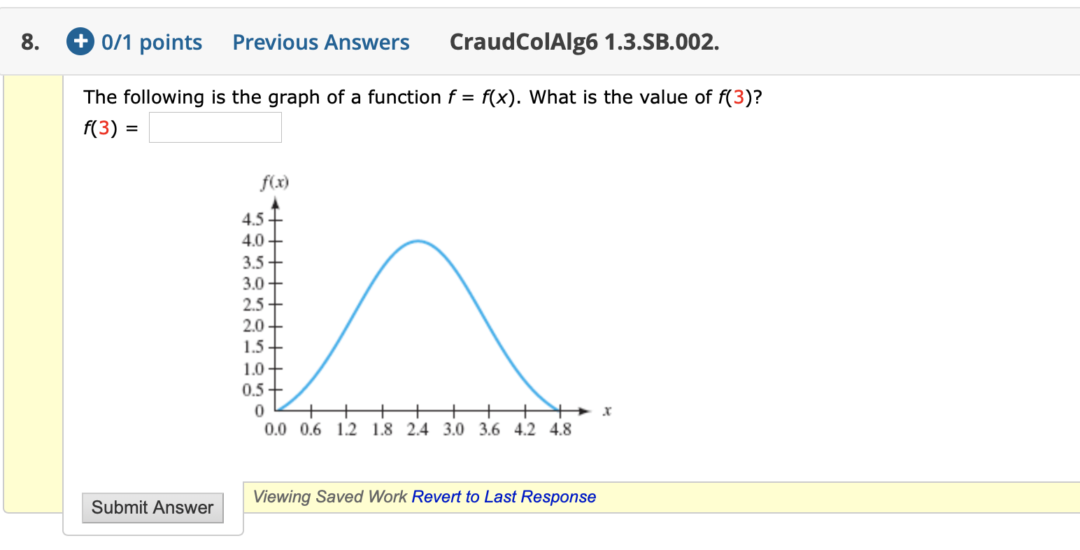 Solved 8. + 0/1 points Previous Answers CraudColAlg6 | Chegg.com