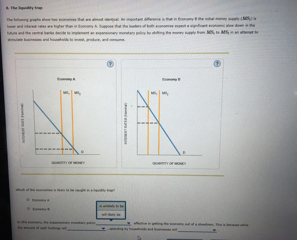 Solved Which of the economies is likely to be caught in a | Chegg.com