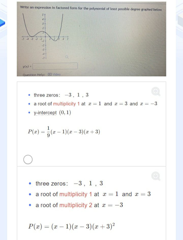 Solved Write an expression in factored form for the | Chegg.com