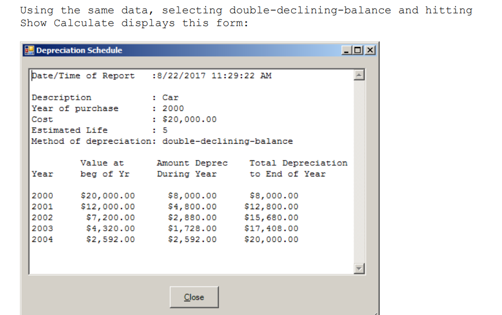 Visual Basic program help. Project Specifications: | Chegg.com