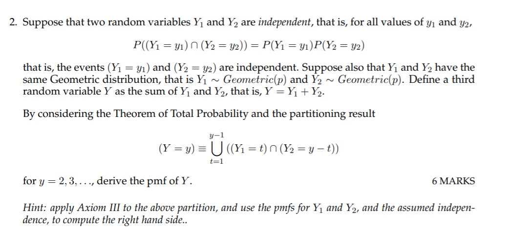 Solved Suppose that two random variables Y1 and Y2 are | Chegg.com