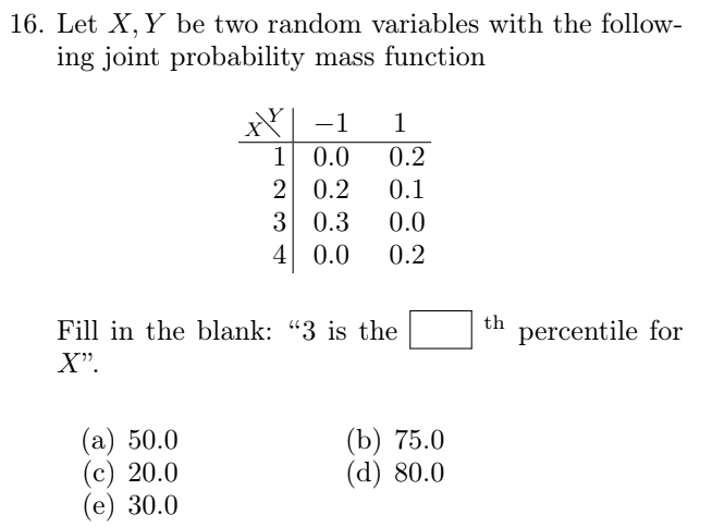 Solved 6. Let X,Y be two random variables with the following | Chegg.com